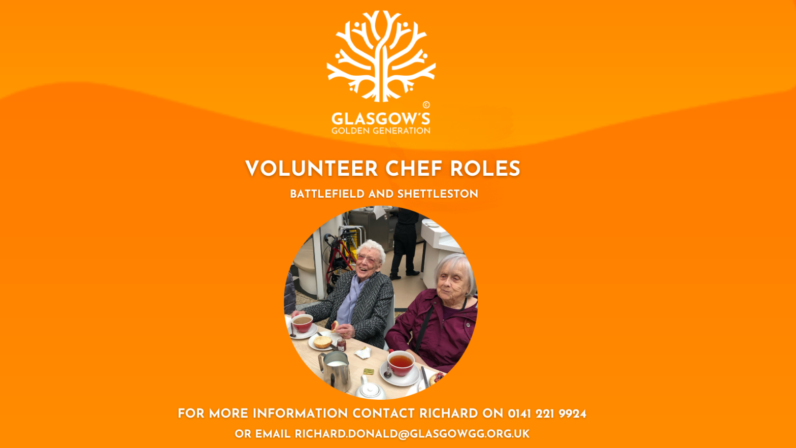 Volunteer Chef Roles | Glasgow's Golden Generation